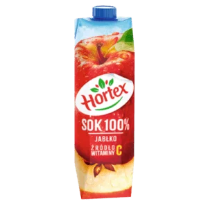 Sok jabłkowy 100% karton 1l Hortex – Sklep Społem Kielce
