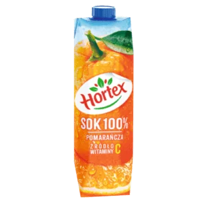 Sok pomarańczowy 100% karton 1l Hortex – Społem
