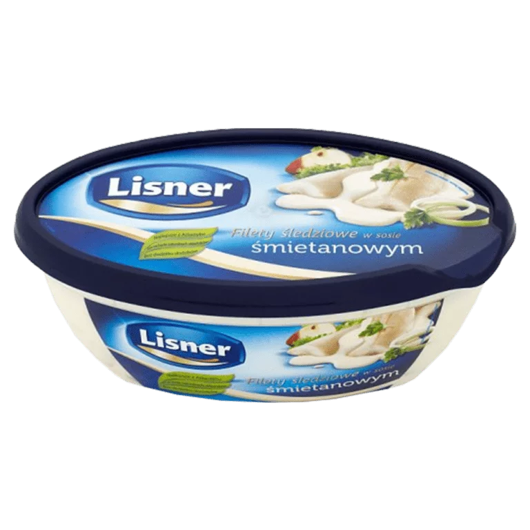 Filety śledziowe w sosie śmietanowym 280g Lisner – Sklep Społem Kielce