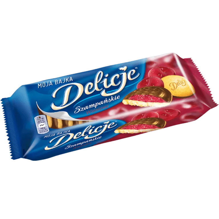 Delicje szampańskie wiśniowe 147g Lu Polska – Sklep Społem Kielce