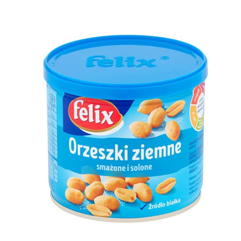 Orzeszki ziemne prażone solone Felix puszka 140g Intersnack – Sklep ...